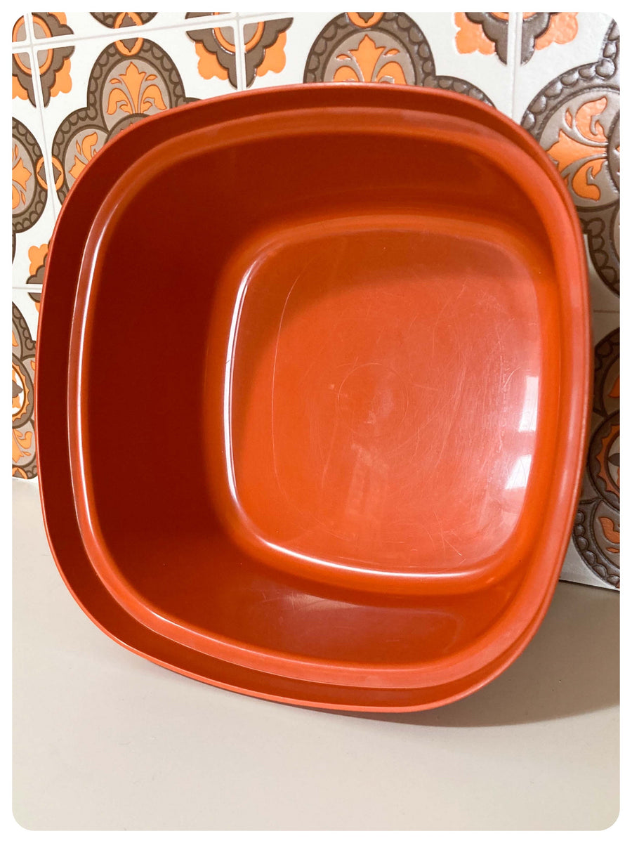 VINTAGE 70’s HARVEST ORANGE CREAM TUPPERWARE MULTI SERVER RICE STEAMER ...